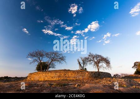 Danangombe ruins, at evening, formerly Dhlo-Dhlo or Ndlo Dlo ...
