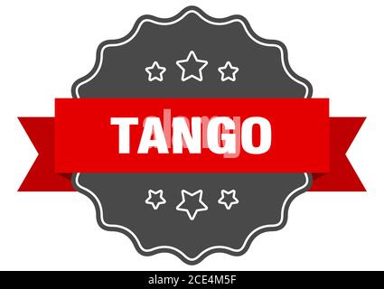 tango label. tango isolated seal. Retro sticker sign Stock Vector Image ...