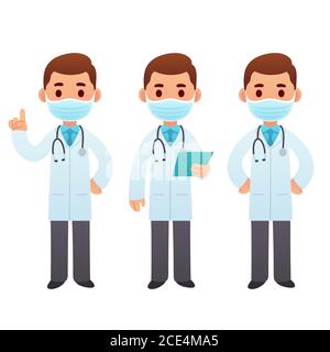 male doctor professional character vector illustration design Stock ...