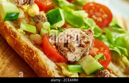 Pan Bagnat - Le French Tuna Salad Sandwich Stock Photo - Alamy