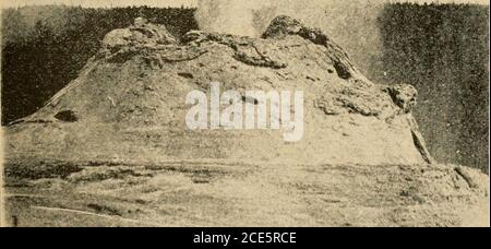 Steam column from Old Faithful Stock Photo - Alamy