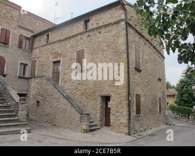 Italy, Emilia Romagna, Predappio, birthplace of Benito Mussolini was ...