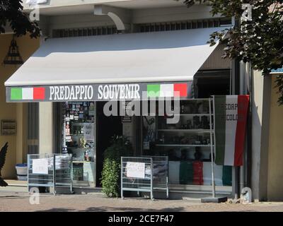 Italy, Emilia Romagna, Predappio, birthplace of Benito Mussolini was ...