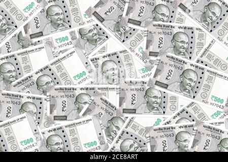 Indian 500 rupee paper currency note front and back side design ...