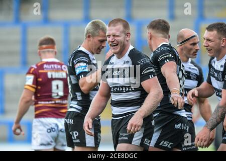Brad Fash of Hull FC in the pre-game warm up during the Hull FC v Leeds ...