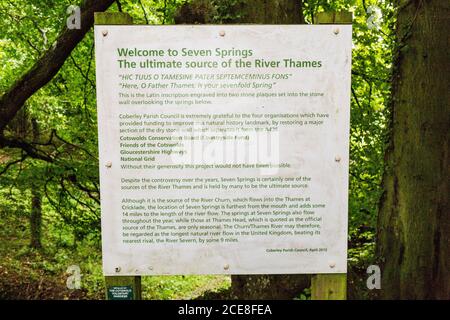Seven Springs - source of the River Churn (longest tributary of the ...