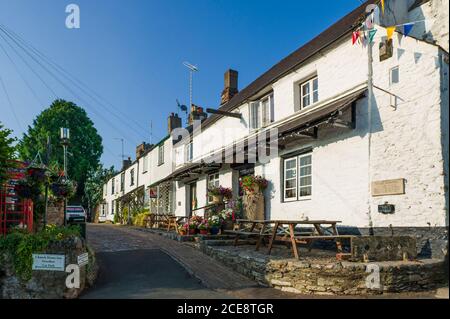 Stoke Gabriel, the Church House Inn 1918 Stock Photo - Alamy