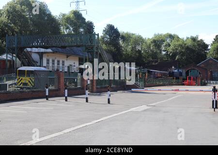 TRAINS AND COACHES AT ELSECAR HERITAGE CENTRE,BARNSLEY,SOUTH YORKSHIRE ...