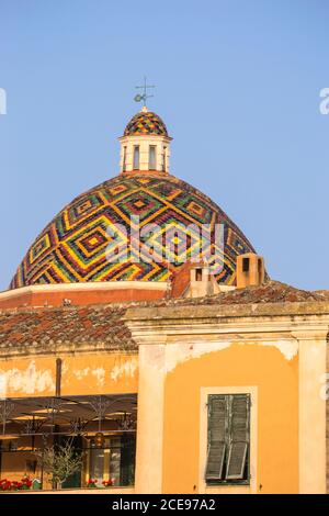 Italy, Sardinia, Alghero, St Michael dome Stock Photo - Alamy