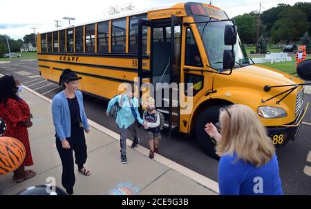 Tinicum Township, United States. 31st Aug, 2020. School principal Janet ...