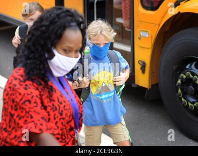 Tinicum Township, United States. 31st Aug, 2020. Principal Janet Link ...