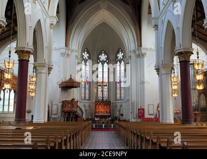 Interior of Sofiakyrkan (Sofia church) in Jonkoping town in Sweden ...