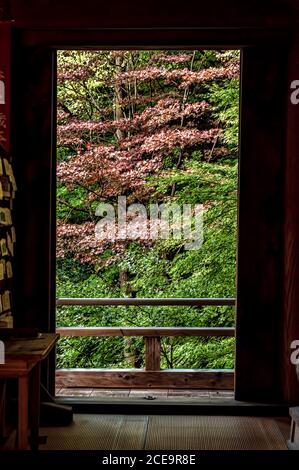 Maniden building, Shoshazan Engyoji temple, Himeji, Japan. Film ...