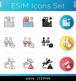 Swimming pool rules. Icons and symbol for pool Stock Vector Image & Art ...