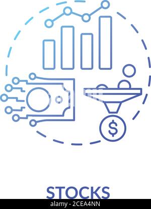 Shares in a company isolated concept vector illustration. Happy worker ...