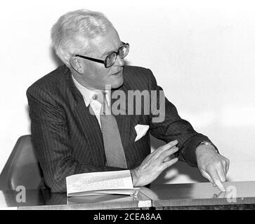 TRING - UK 1988: Douglas Hurd (Home Secretary) giving a speech in the ...