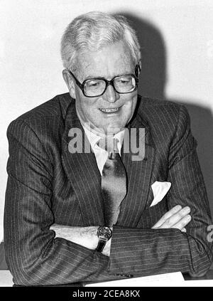 TRING - UK 1988: Douglas Hurd (Home Secretary) giving a speech in the ...