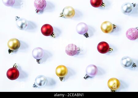 Seamless Christmas and New Year background pattern, digital paper Stock ...