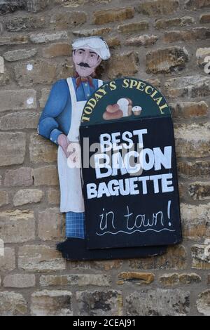 Olney town sign Stock Photo - Alamy