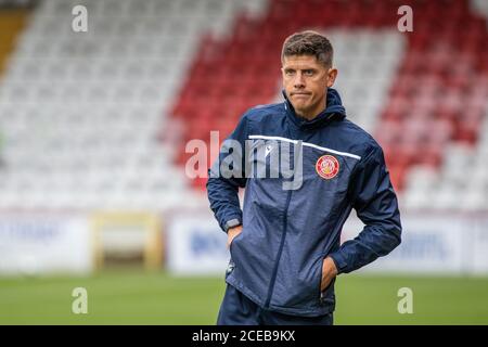 Football coach Alex Revell whilst manager at Stevenage FC Stock Photo ...