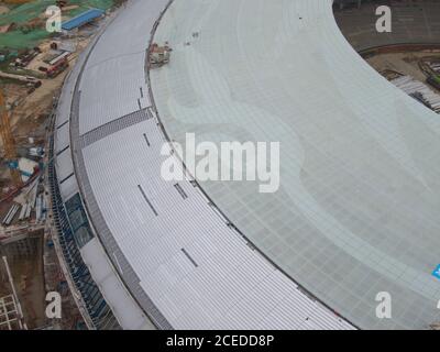 An aerial view of the 40,000-capacity stadium, which will be the main ...