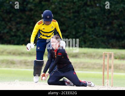 Sunrisers Mady Villiers in action during Rachael Heyhoe Flint Trophy ...