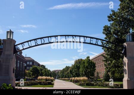 West Lafayette - Circa August 2020: Starship Delivery Robots at Purdue ...