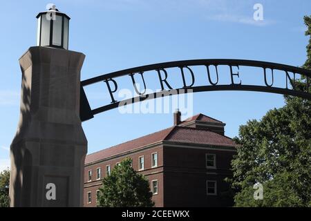West Lafayette - Circa August 2020: Starship Delivery Robots at Purdue ...