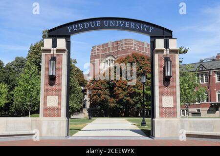 West Lafayette - Circa August 2020: Starship Delivery Robots at Purdue ...