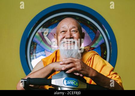 Buddhist monk, Lama Yeshe Losal Rinpoche, at Samye Ling Tibetan ...