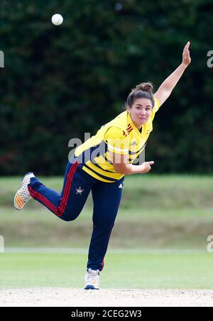 South East Star's Hannah Jones hits out during the Rachael Heyhoe-Flint ...