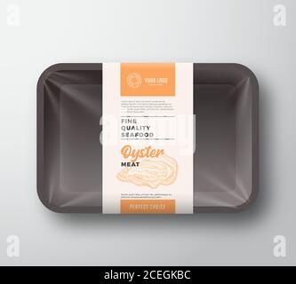 Mussel Mollusc Abstract Vector Sign, Symbol or Logo Template. Hand ...