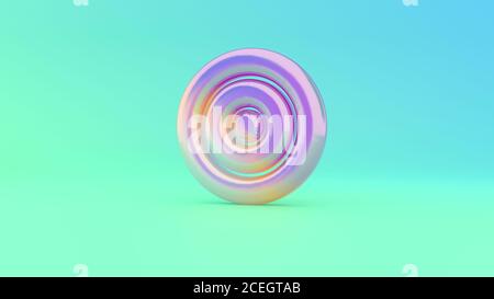 Colorful vibrant 3d rendering puffed symbol of winning archway on ...