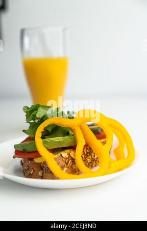 Smoothies, Sandwich, food Stock Photo - Alamy