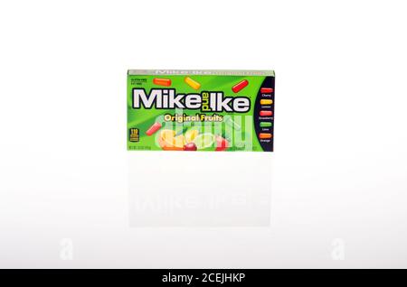 A box of Mike and Ike candy. Original Fruits variety is shown Stock ...