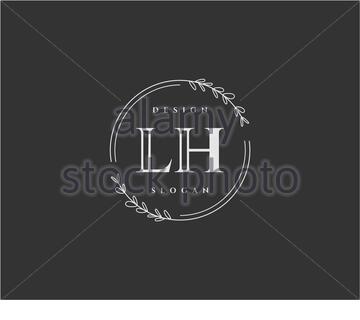 Initial LH letter Logo Design vector Template. Abstract Letter LH logo Design Stock Vector Image ...