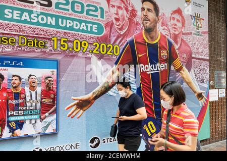 Advertisement poster of the Pro Evolution Soccer (PES) simulation video ...