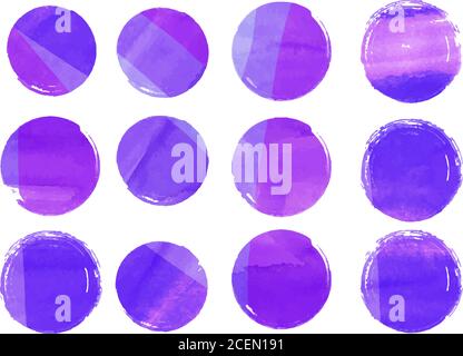 This is a illustration of Watercolor Circle drawn with a brushlet set ...