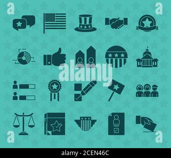 democracy Vote for me speech bubble icon. Clipart image isolated on ...