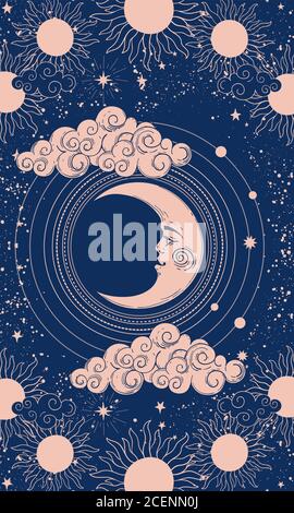 moon astrology symbol Stock Vector Image & Art - Alamy