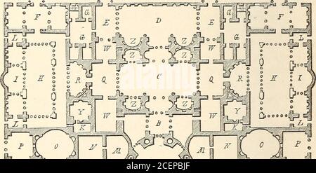 Plan of the Baths of Caracalla in ancient Rome, Italy, Reconstruction ...