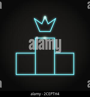 Simple crown icon. Ranking and champion symbol. Editable vector Stock ...