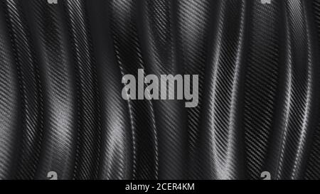 Carbon wave soft pattern background. 3D rendering Stock Photo - Alamy