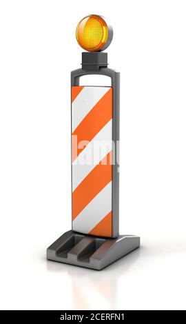 traffic works - Vertical Panel Channelizer Stock Photo - Alamy