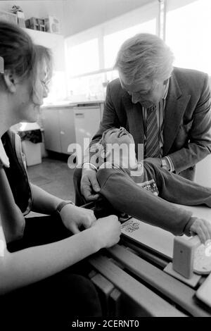 Nicholas Scott MP visits Ingfield Manor School at Five Oaks near ...