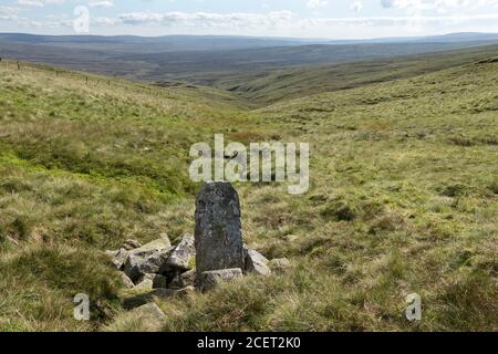Carved Marker Stone Which Marks the Source of the River Tees at Tees ...