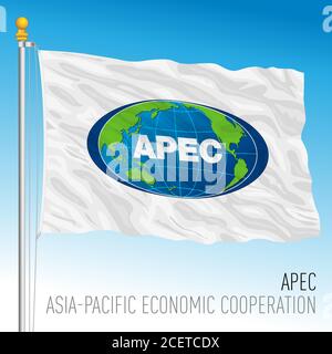 APEC - Asia-Pacific Economic Cooperation Countries Rectangle flag icon ...