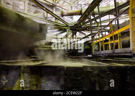 Sulphuric (sulfuric) acid workshop. Phosphoric fertilizers factory ...