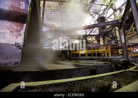 Sulphuric (sulfuric) acid workshop. Phosphoric fertilizers factory ...