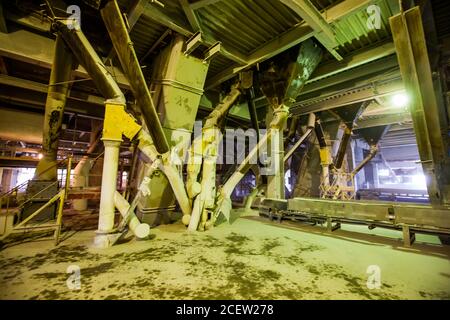 Sulphuric (sulfuric) acid workshop. Phosphoric fertilizers factory ...